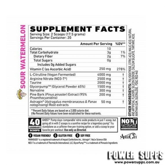 GHOST Legend + Pump Stack - Power Supps